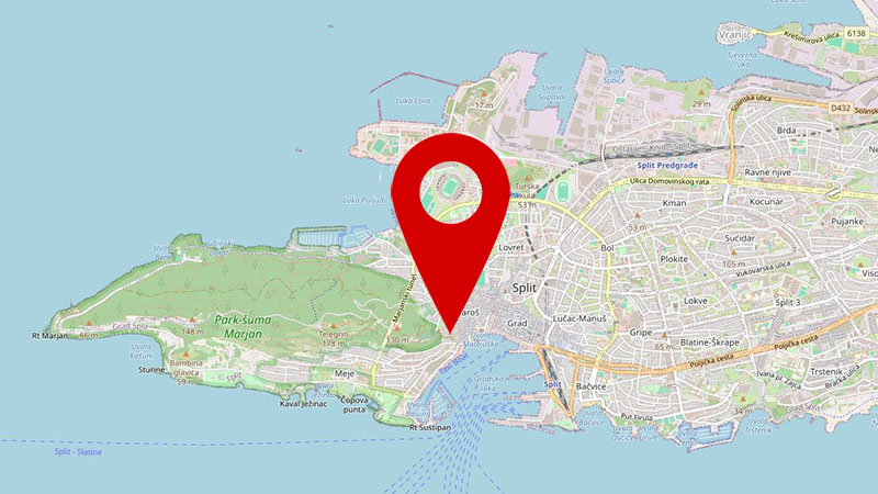Interactive map of Split | Let's Split
